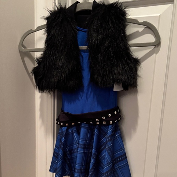 Revolution | Costumes | Revolution Blue Plaid Dance Costume With Black ...
